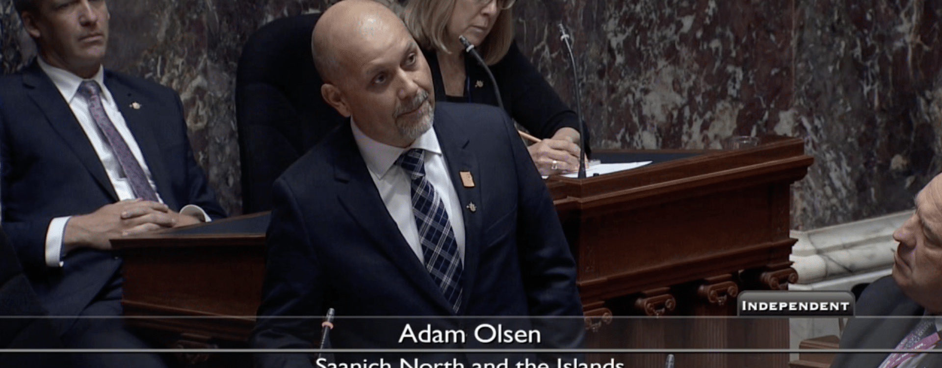 Adam Olsen, MLA - VIDEO: Question regarding Port Mann inquiry