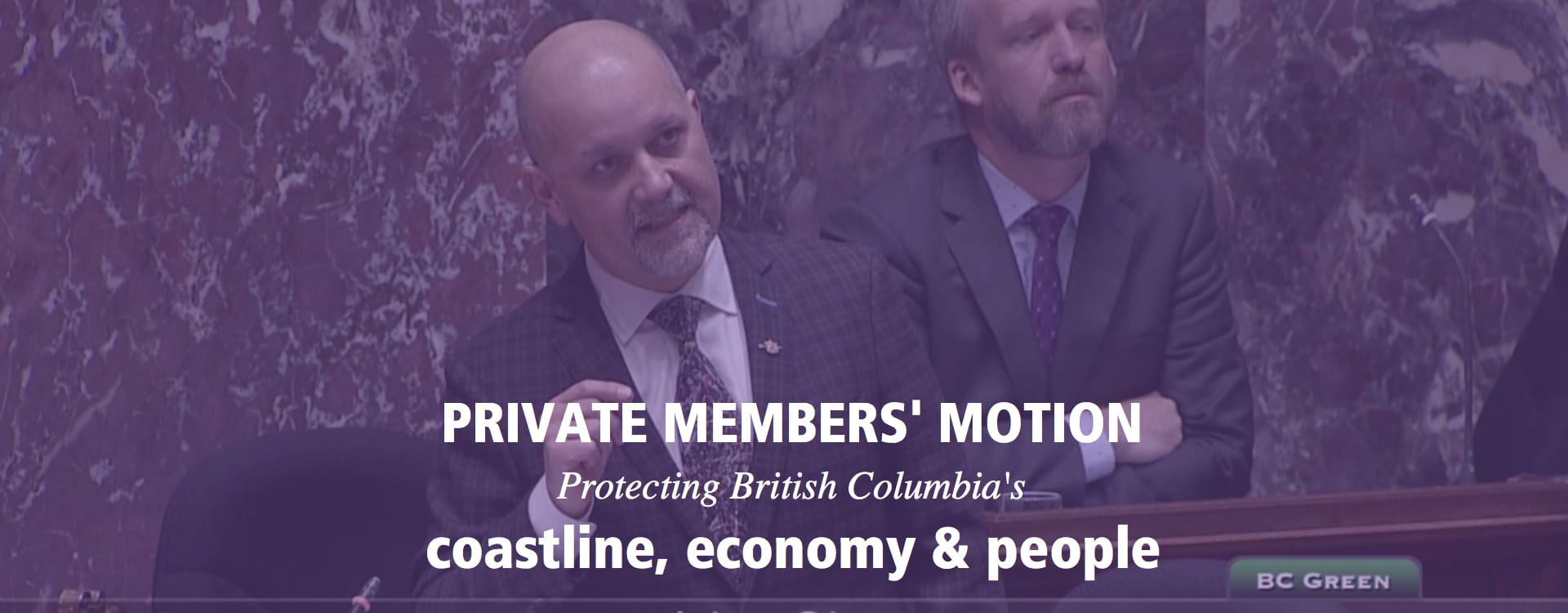 Protecting BC's coastline, economy and people - Adam Olsen, MLA
