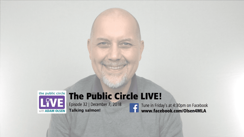 032 - The Public Circle LIVE! (Talking salmon!) - Adam Olsen. MLA for ...