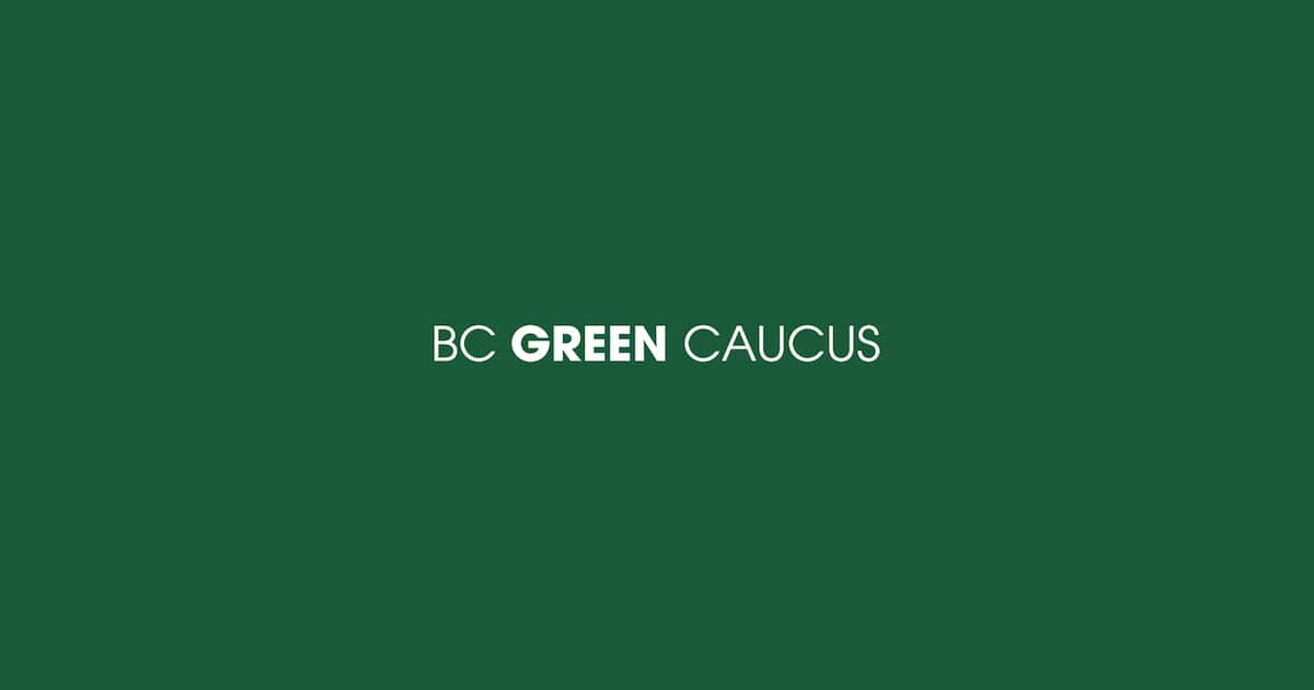 BC Green Caucus commentary on economic recovery - Adam Olsen. MLA for ...